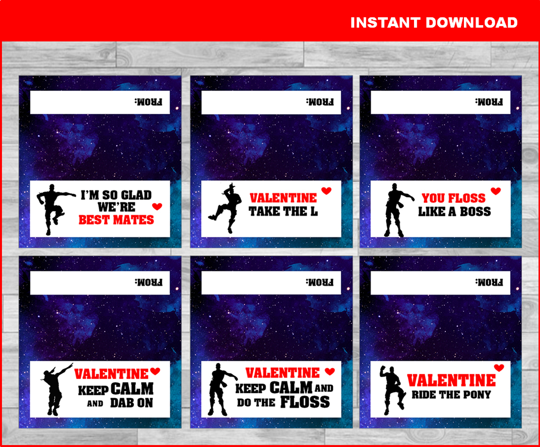 fortnite-dance-moves-valentine-day-cards-video-games-kids-valentines